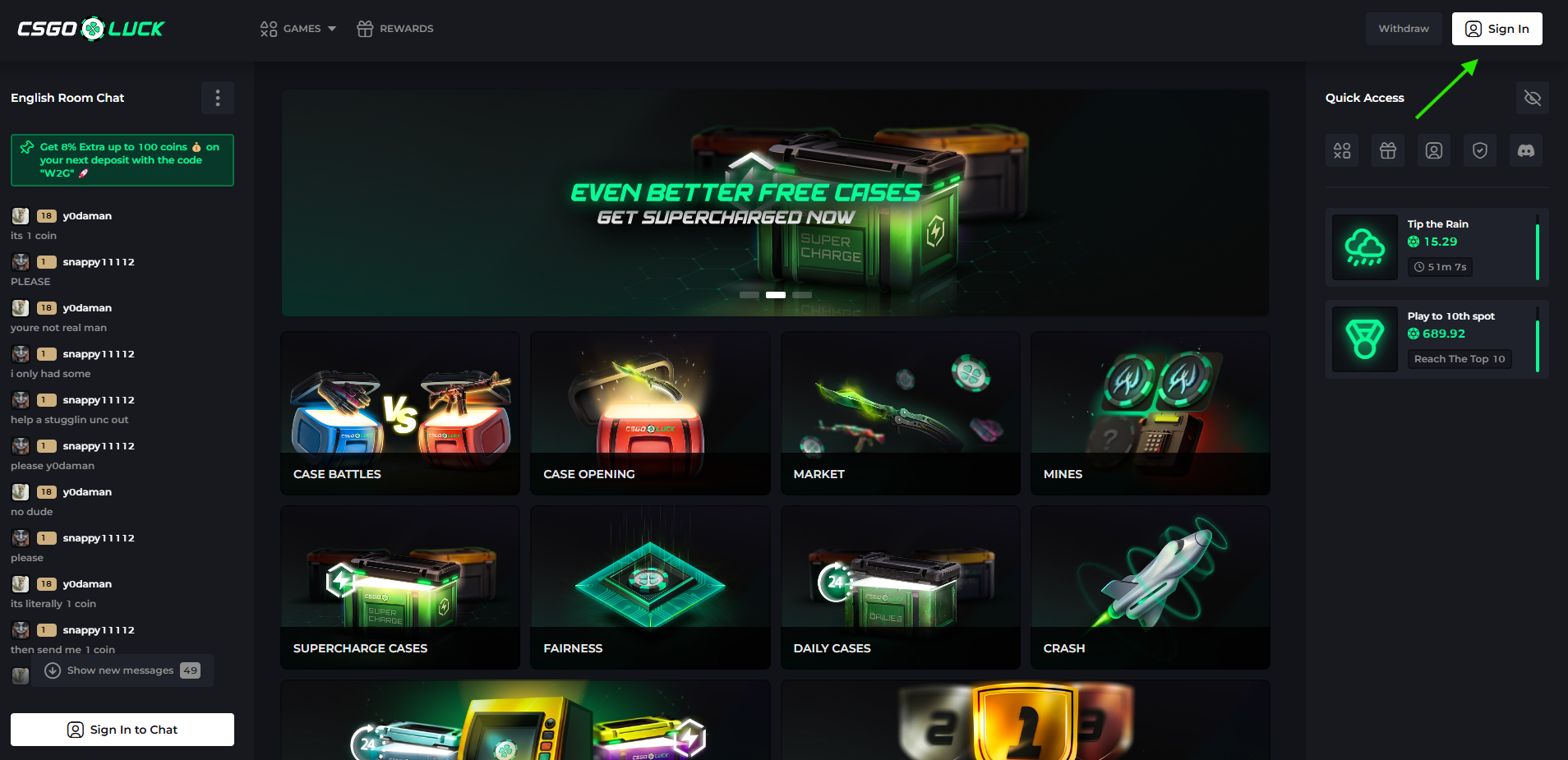 CSGOLuck Review 2025 » Is CSGO Luck Legit? Get 100 Coins!