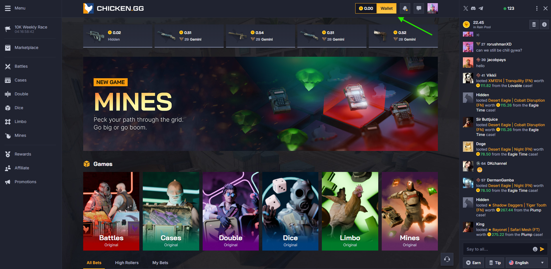 Chicken.gg Review 2025 » Games, Features and Bonuses