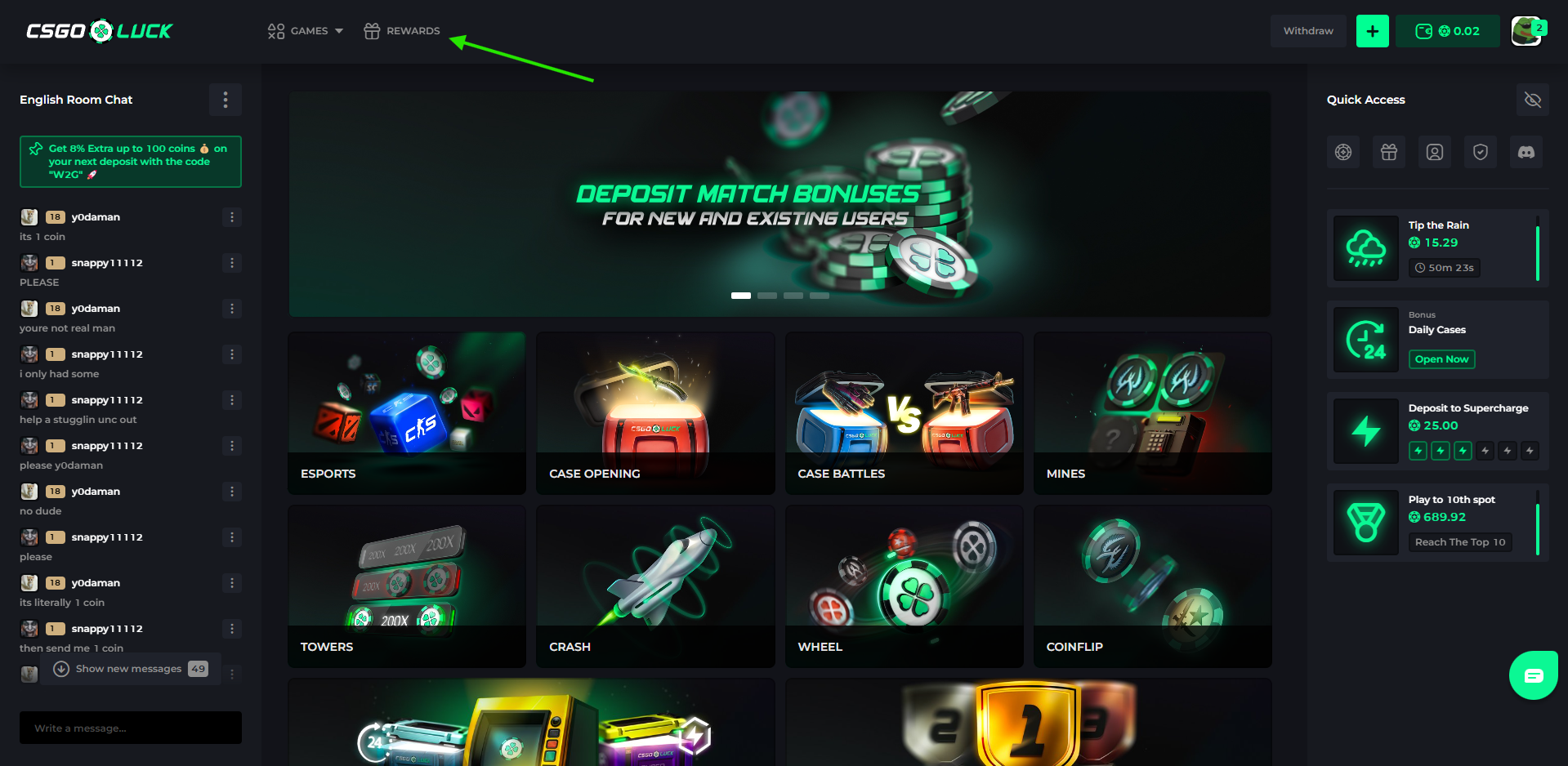 CSGOLuck Review 2025 » Is CSGO Luck Legit? Get 100 Coins!