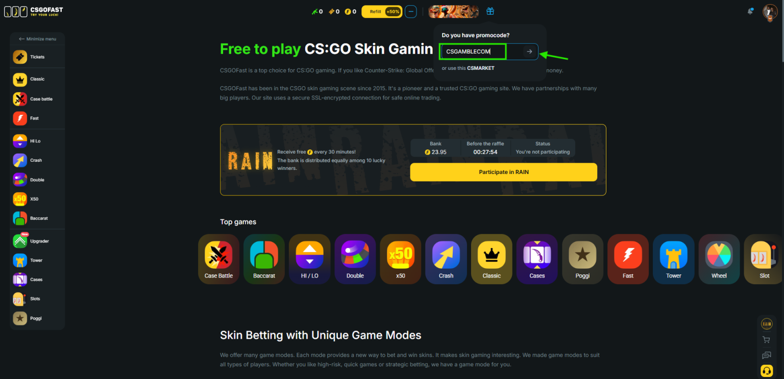 CSGOFast Review 2025 » Is it Legit & Safe? Get FREE Case!