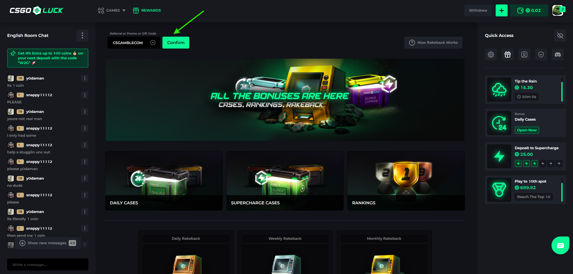 CSGOLuck Review 2025 » Is CSGO Luck Legit? Get 100 Coins!