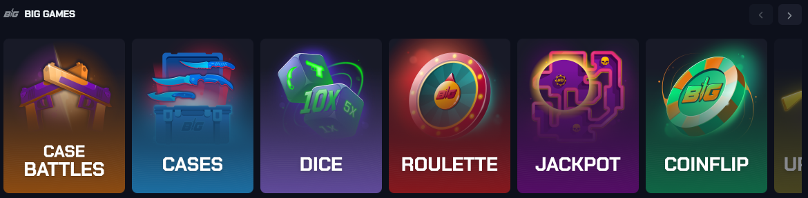 CSGOBIG Review 2025 » Games, Features and Free Cases