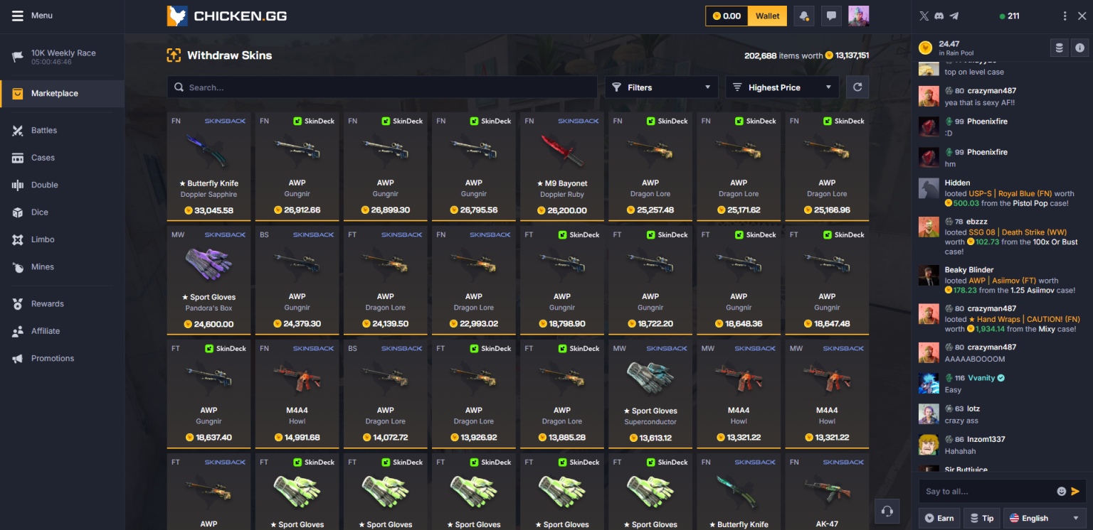 Chicken.gg Review 2025 » Games, Features and Bonuses