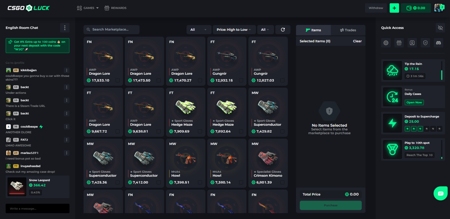 CSGOLuck Review 2025 » Is CSGO Luck Legit? Get 100 Coins!