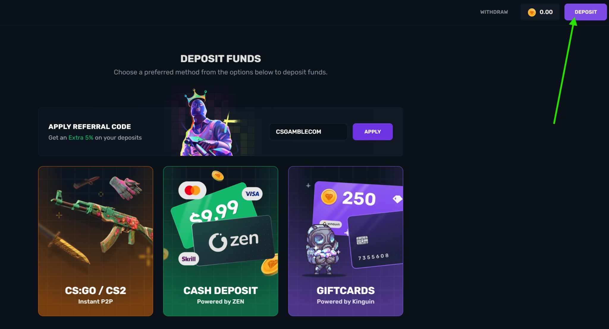CSGOGEM Promo Code 2025 » Claim 5% Deposit Bonus