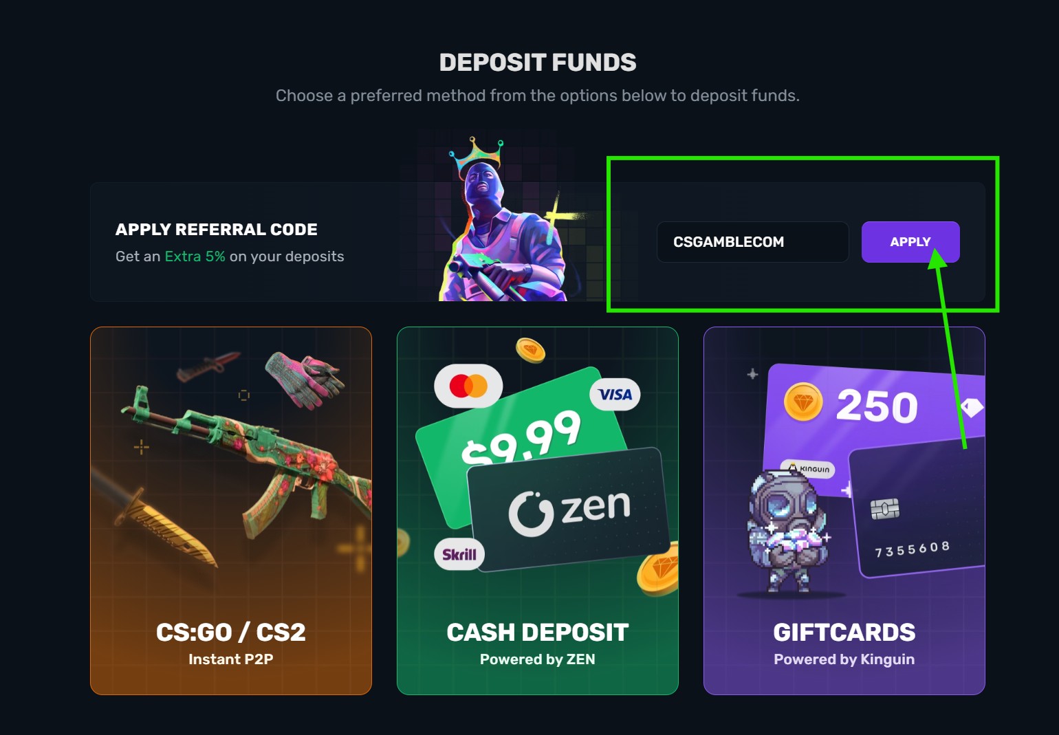 CSGOGEM Promo Code 2025 » Claim 5% Deposit Bonus